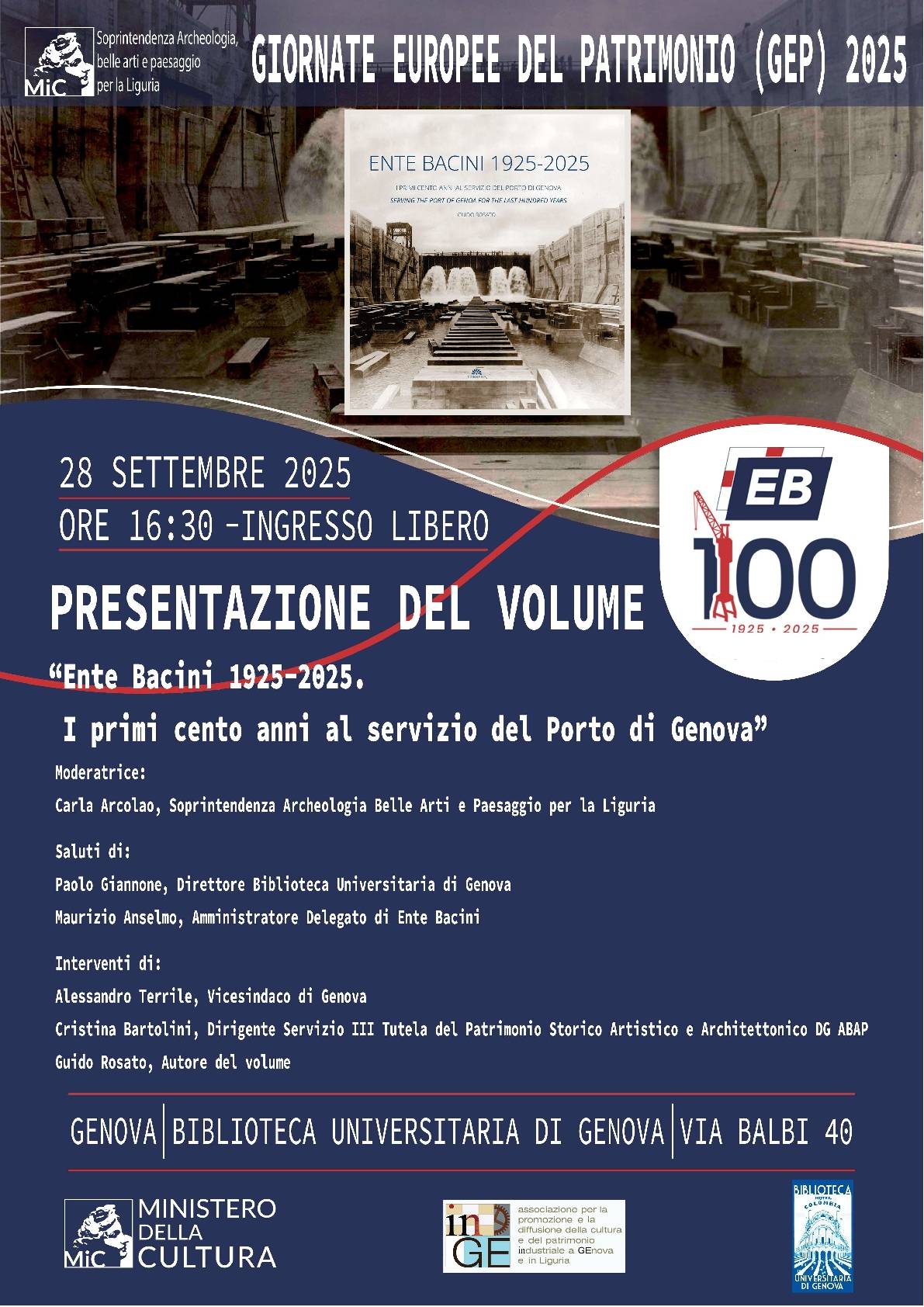 Ente Bacini 1925-2025. I primi cento anni al servizio del Porto di Genova